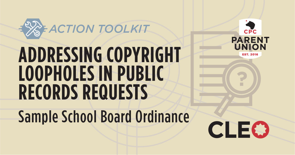 Addressing Copyright Loopholes in Public Records Requests: Sample ...